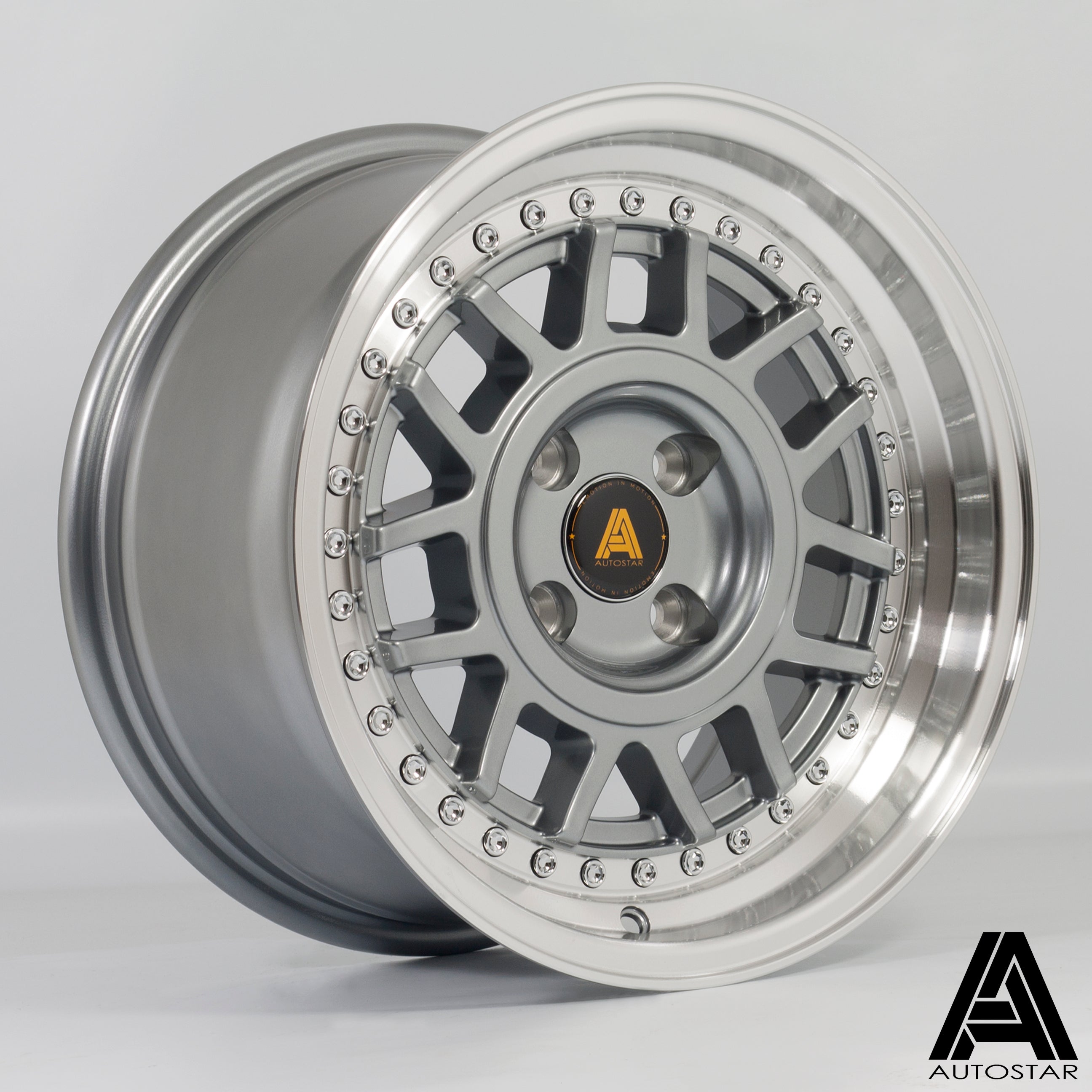 Autostar Storm Alloy Wheels - 15x8 | 4x100 | ET25 | RLGunmetal – ID-Workz
